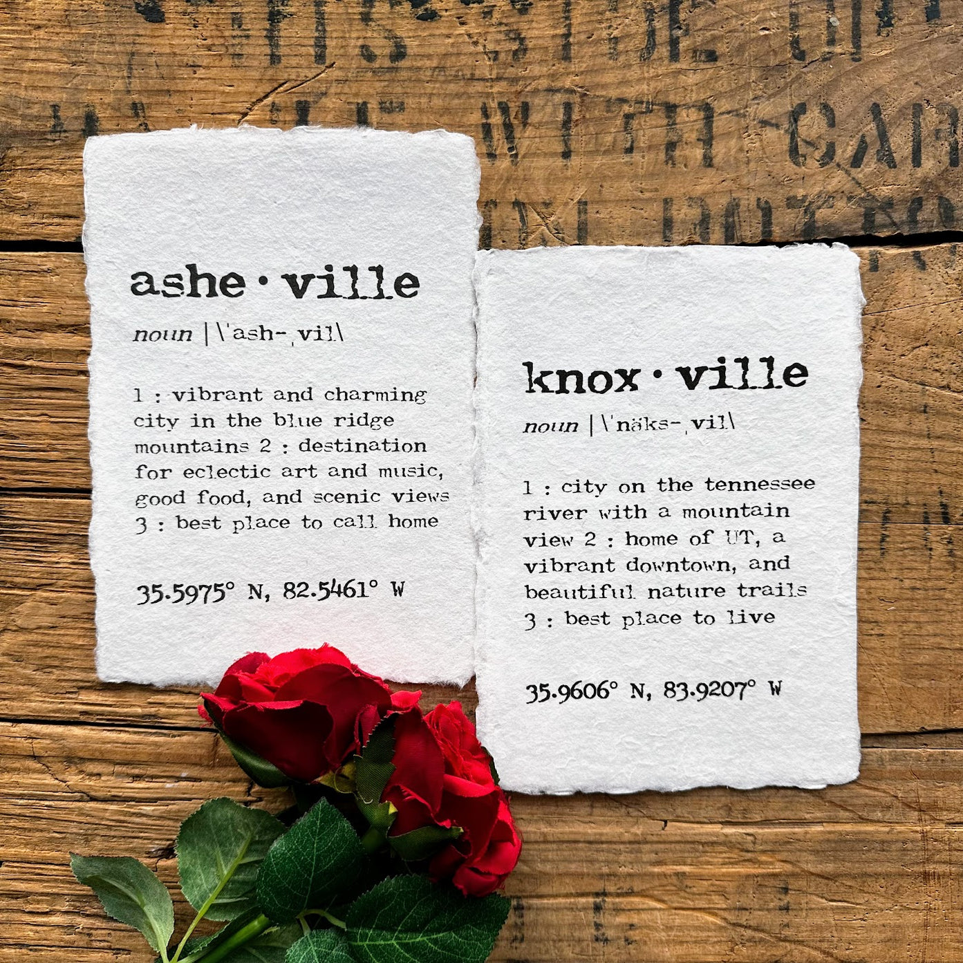 asheville north carolina definition print on handmade paper– Alison ...