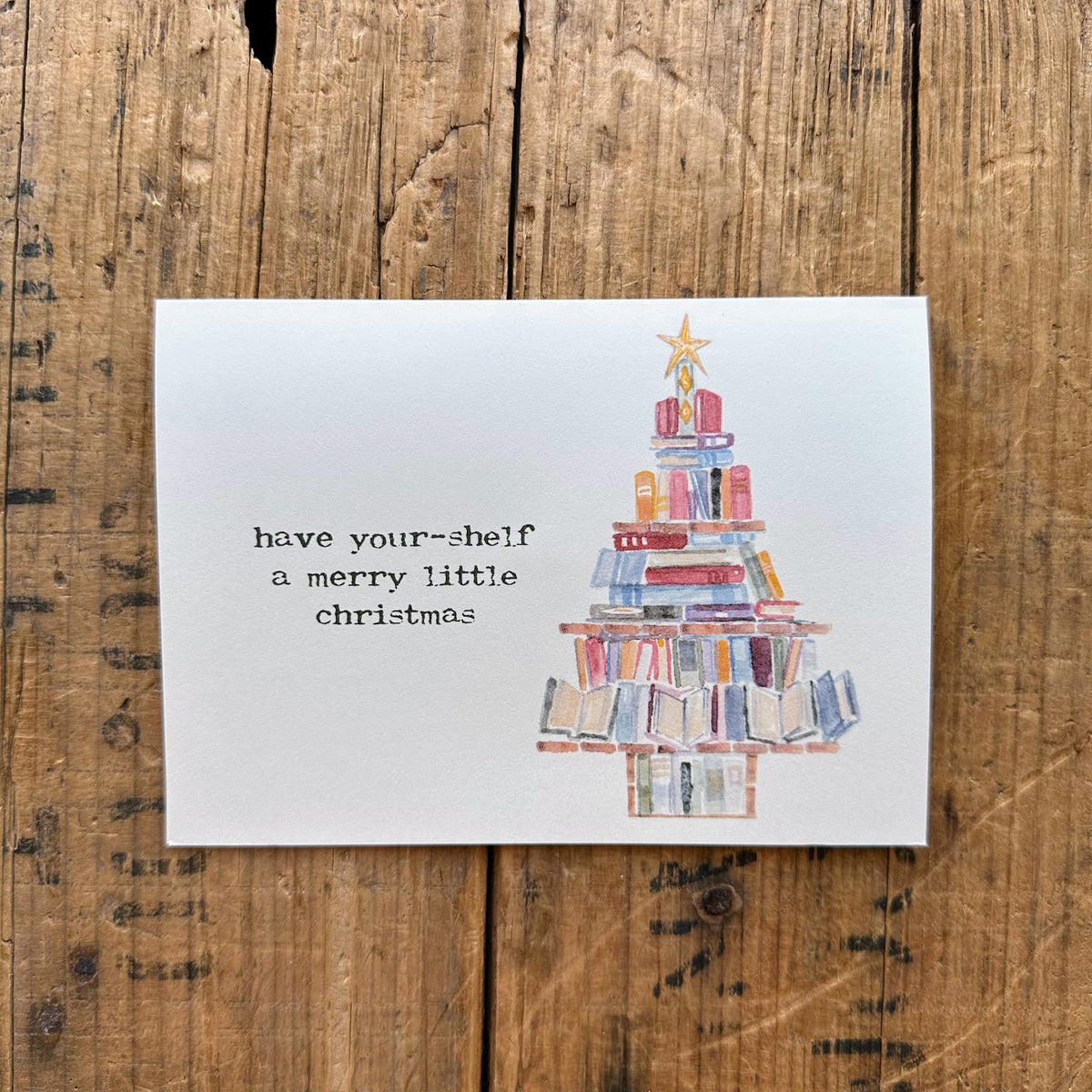 have your-shelf a merry little christmas card with book tree– Alison ...