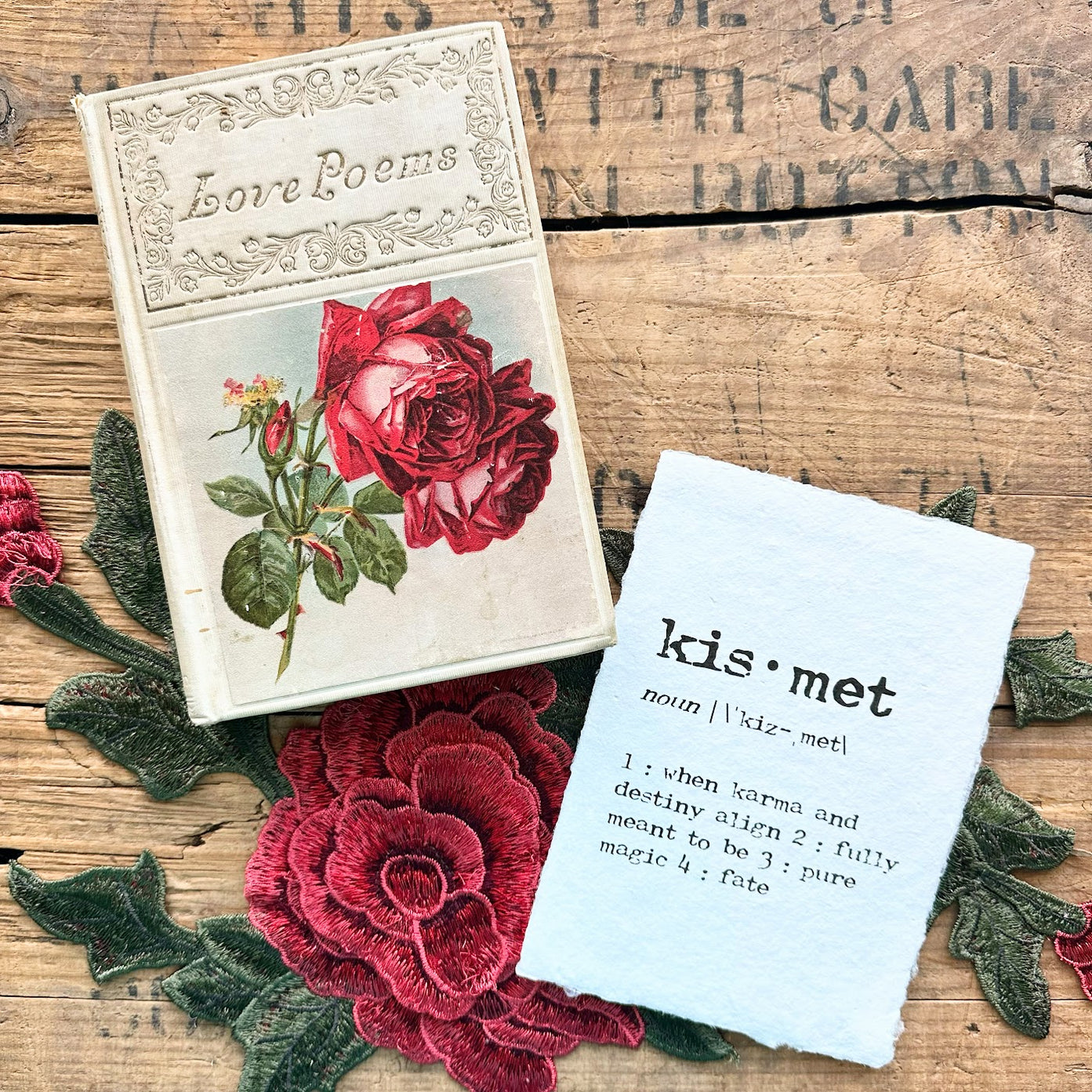 kismet definition print in typewriter font on handmade paper– Alison ...