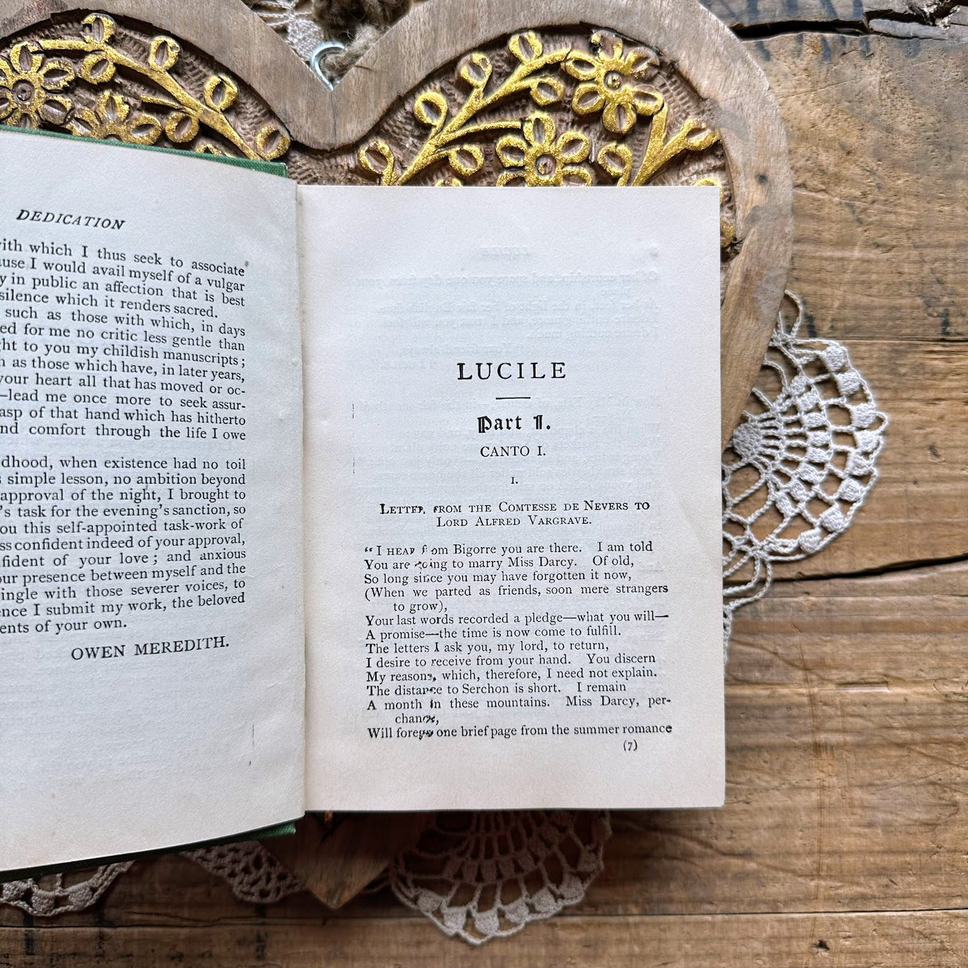 Antique Lucile Poem Book by Owen Meredith– Alison Rose Vintage