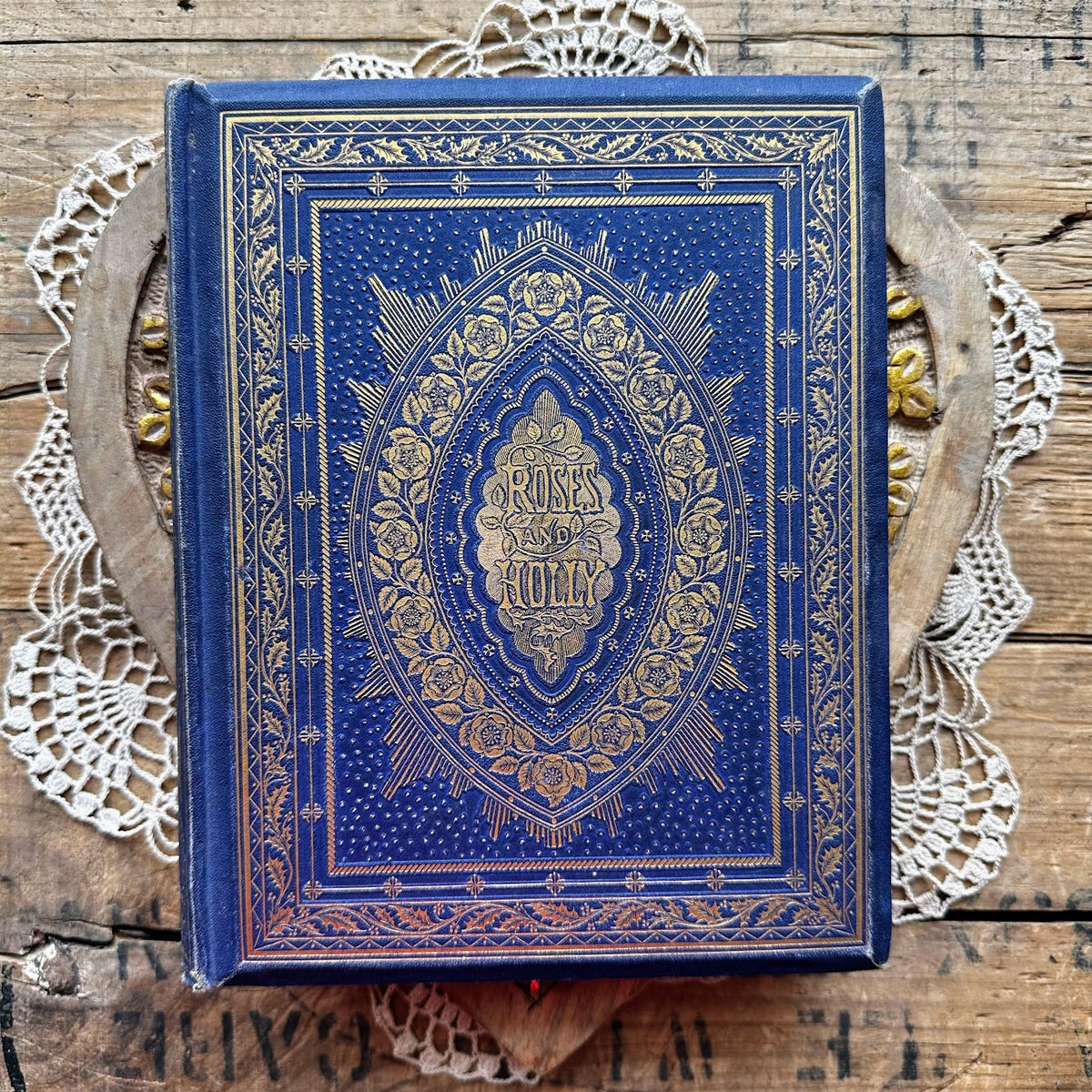 Rare 1867 Roses and Holly Poetry Book– Alison Rose Vintage