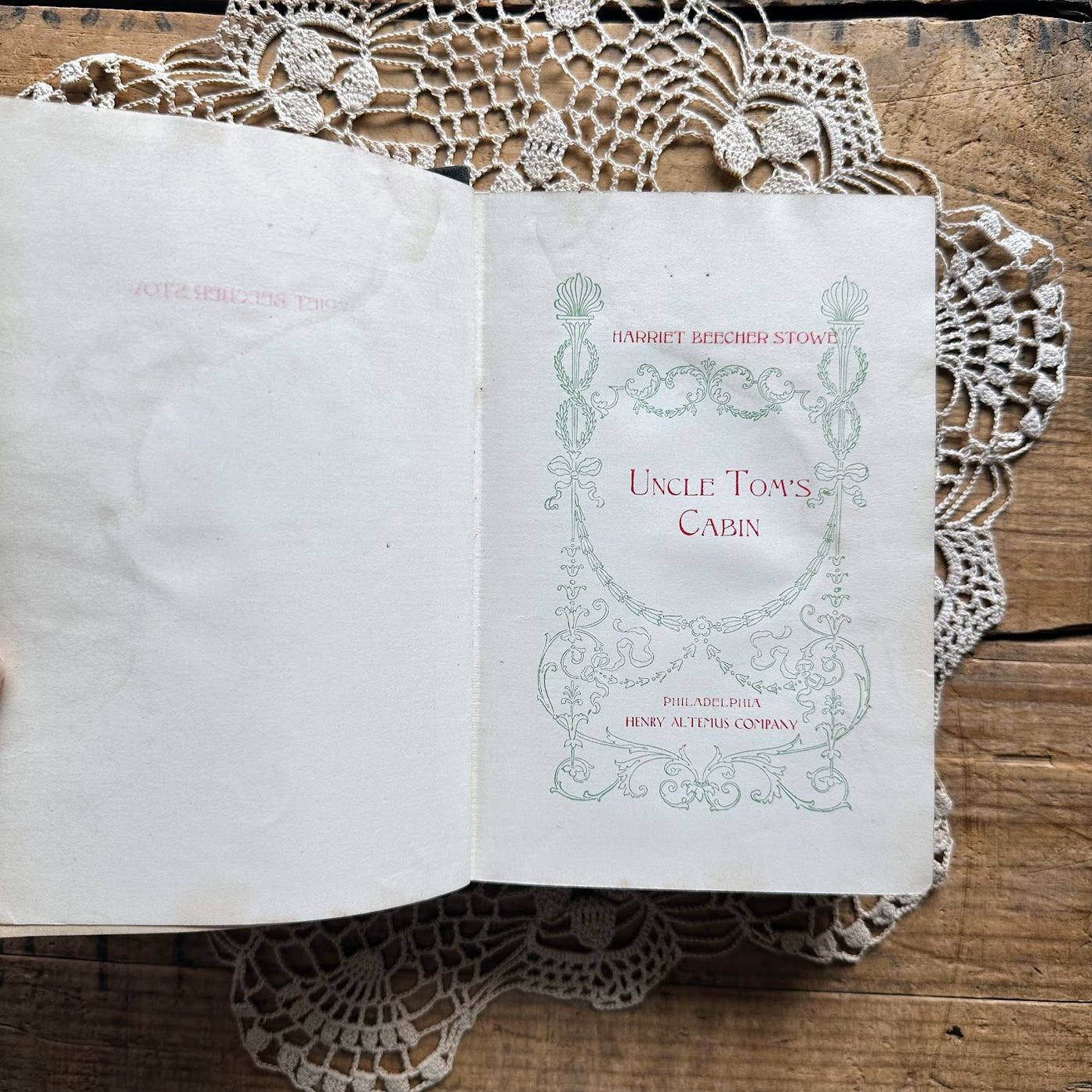 Antique Uncle Tom's Cabin book by Harriet Beecher Stowe– Alison Rose ...
