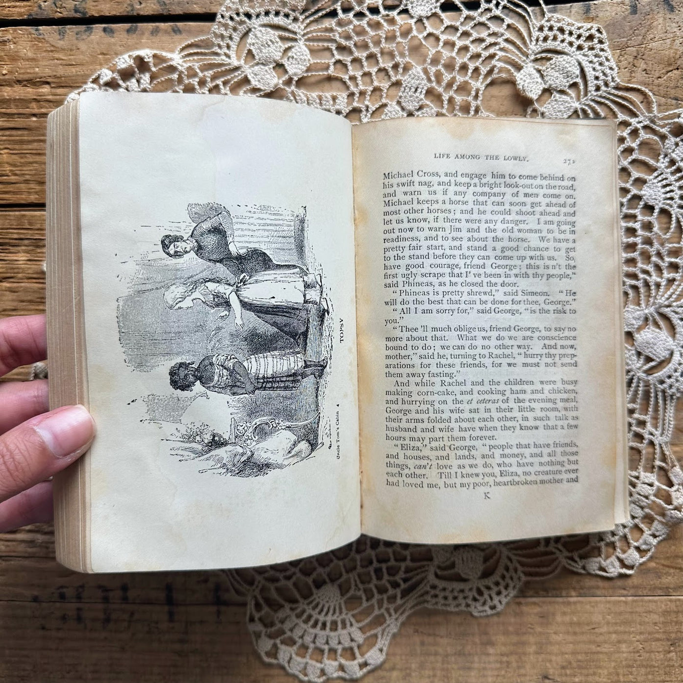 Antique Uncle Tom's Cabin book by Harriet Beecher Stowe– Alison Rose ...